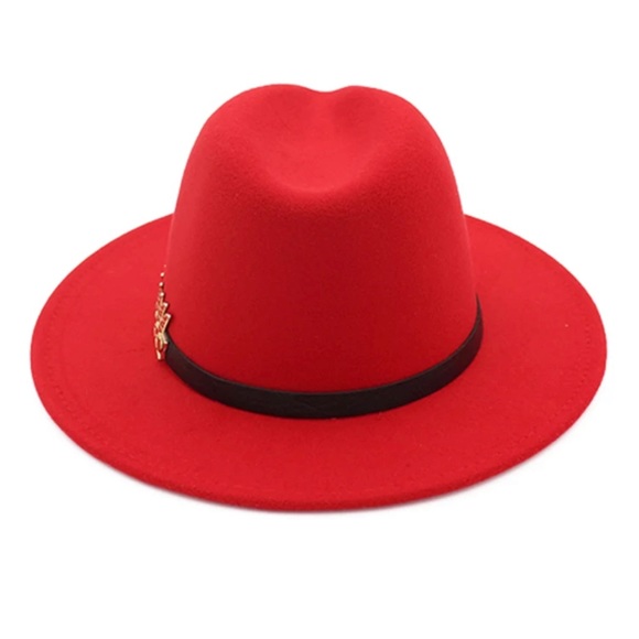 Accessories | Red Fedora Hat | Poshmark